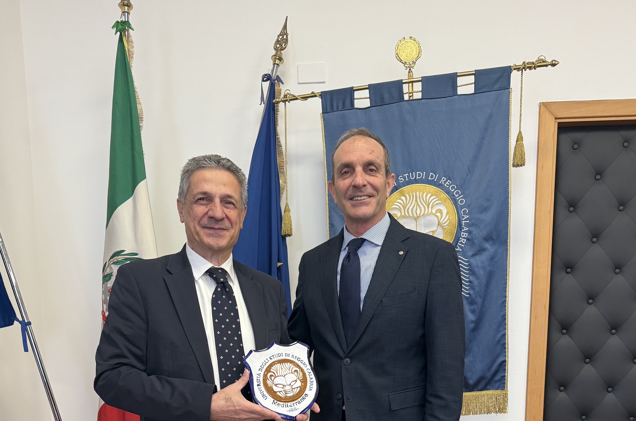 Reggio Calabria's new Police Commissioner, Dr. Paolo Sirna, makes an ...